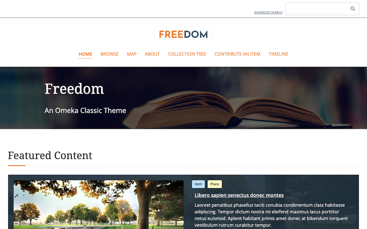 Omeka Classic - Themes